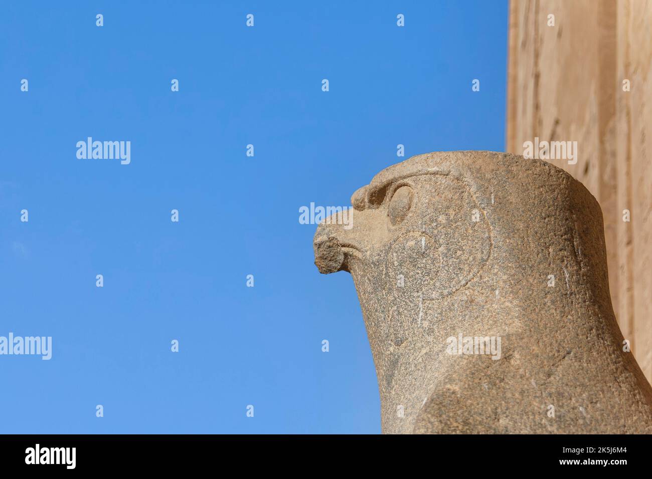 Statue of Horus, Temple of Edfu, Horus Temple, Edfu, Egypt Stock Photo ...