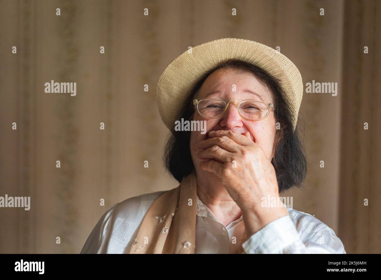 Woman laughing out loud over hi-res stock photography and images - Alamy