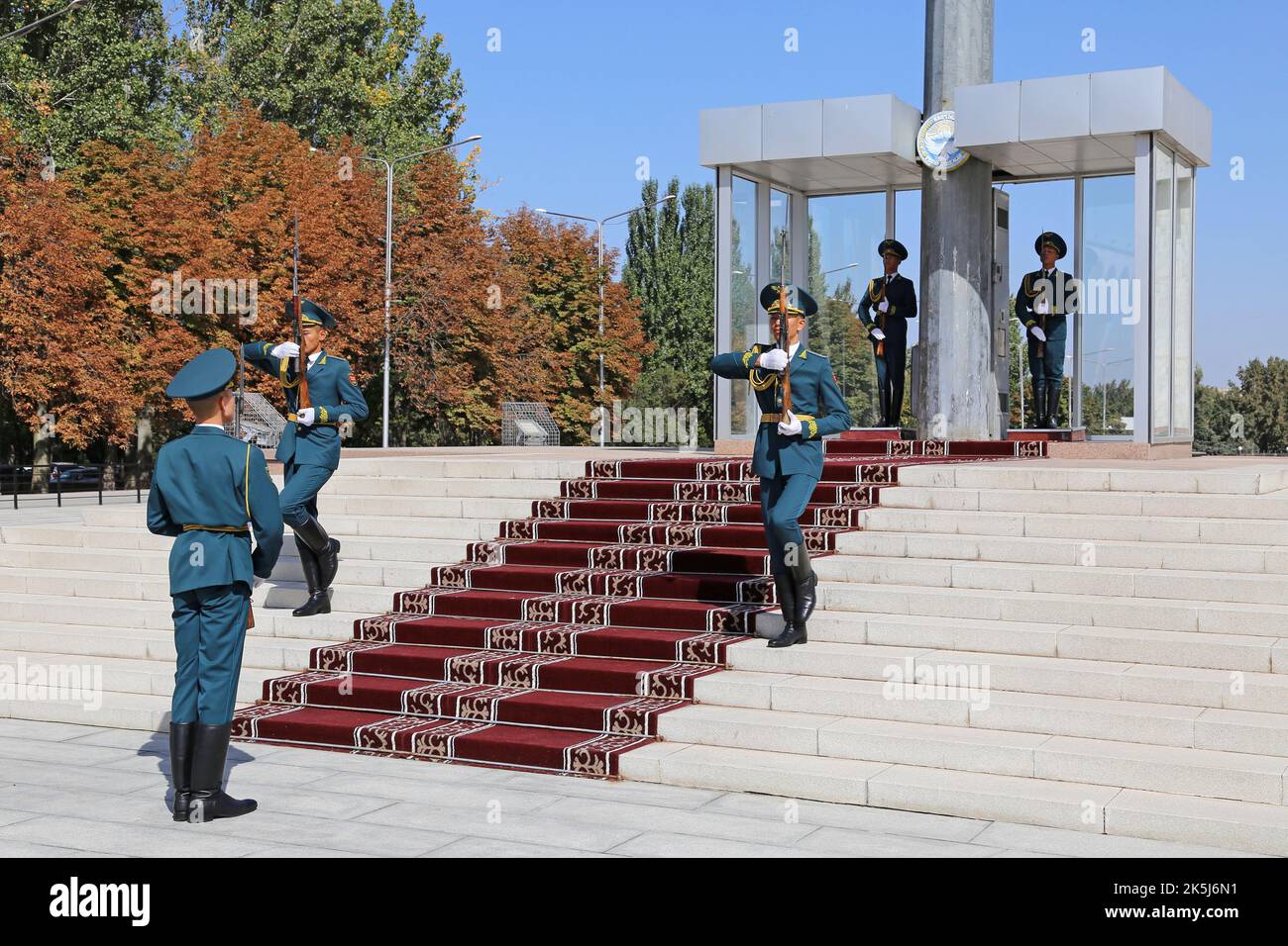 Changing of the Guard, Ala-Too Square, Bishkek, Bishkek City Region ...