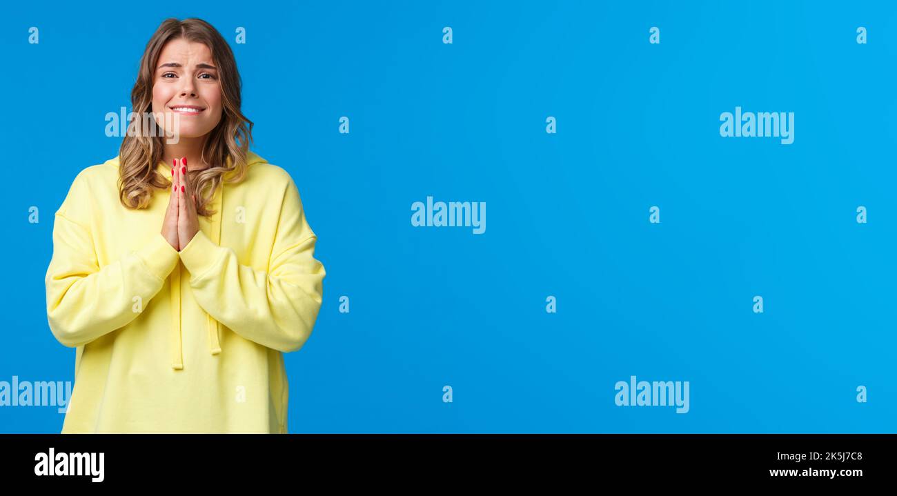 Cute girl saying please and asking you favour, need something asap ...