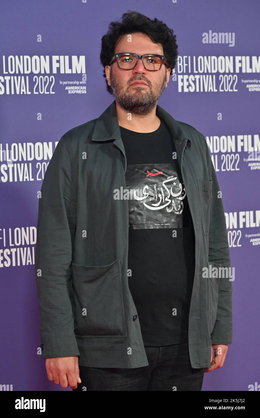 London, UK. 8th Oct 2022. Director Ali Abbasi and cast Zar Amir ...