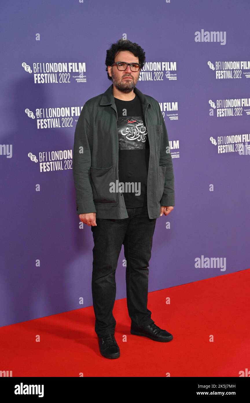 London, UK. 8th Oct 2022. Director Ali Abbasi and cast Zar Amir ...