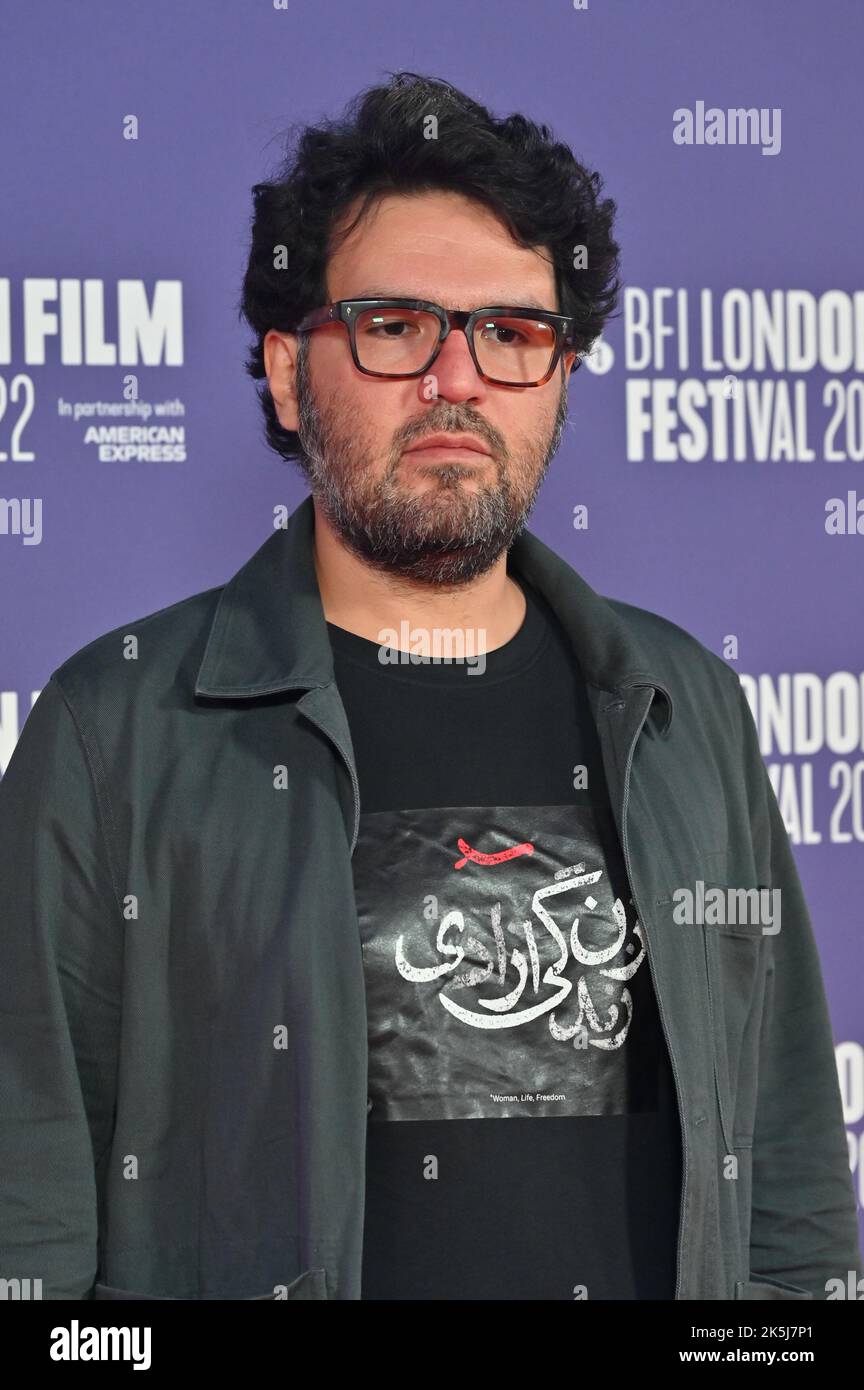 London, UK. 8th Oct 2022. Director Ali Abbasi and cast Zar Amir ...