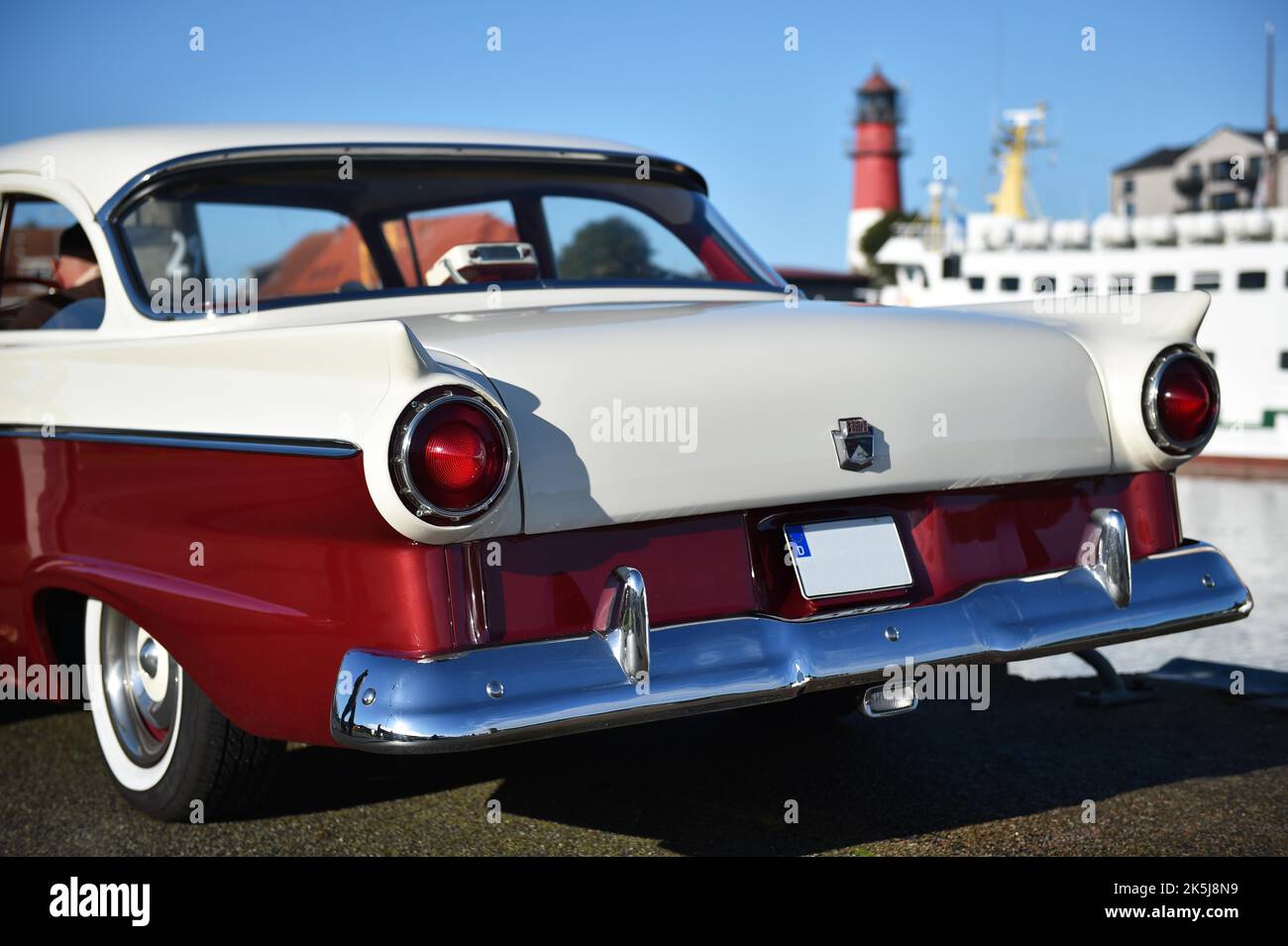 Ford Custom 300 Sedan, Model A7 (1957) at a classic car meeting in ...
