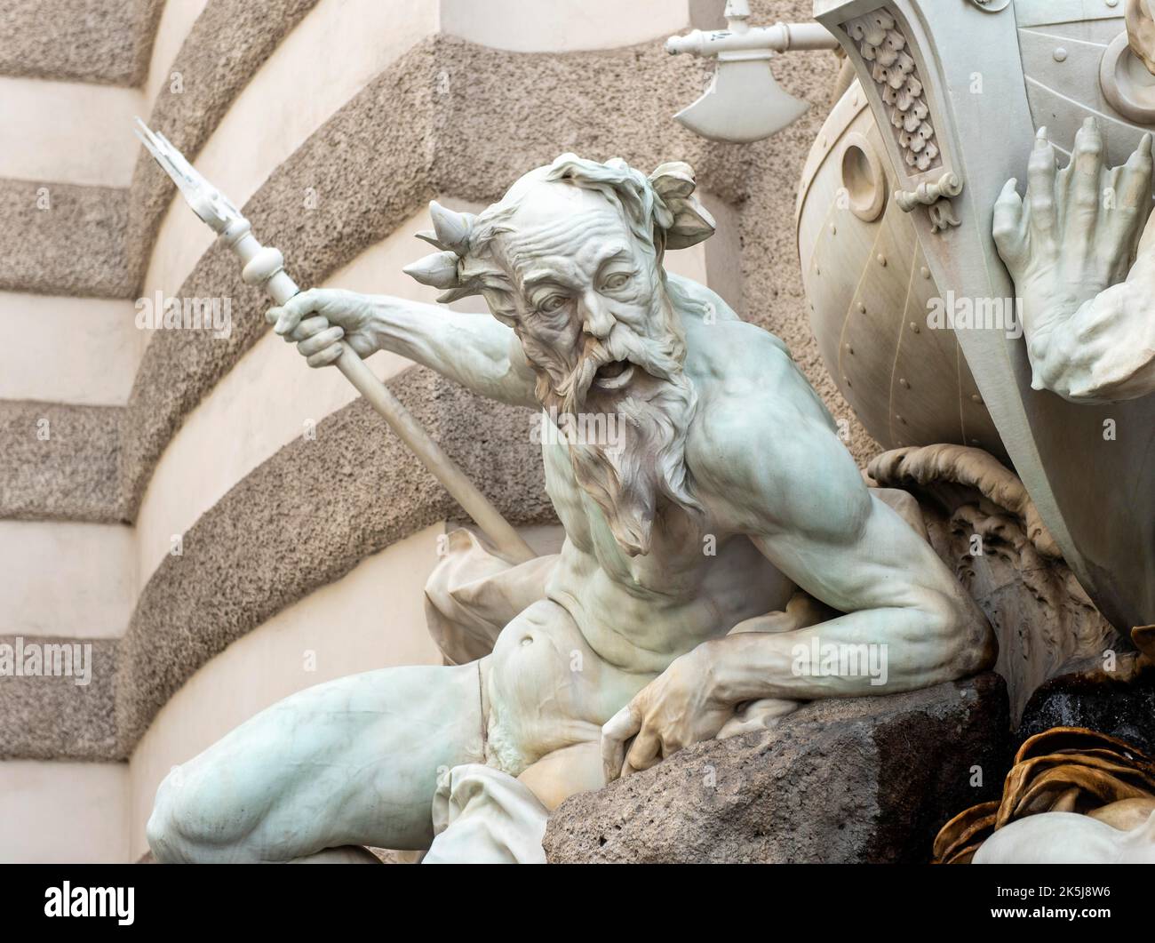 Power at Sea, Die Macht zur See, fountain by Rudolf Weyr, Hofburg ...