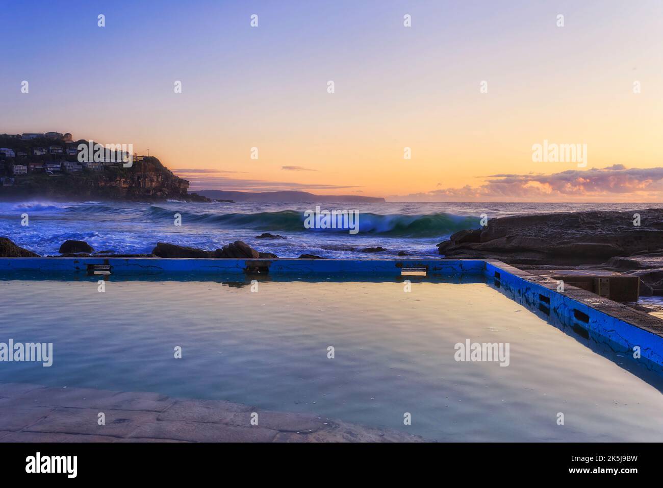 Rock pool on Whale beach of Northern beaches in Sydney, Australia ...