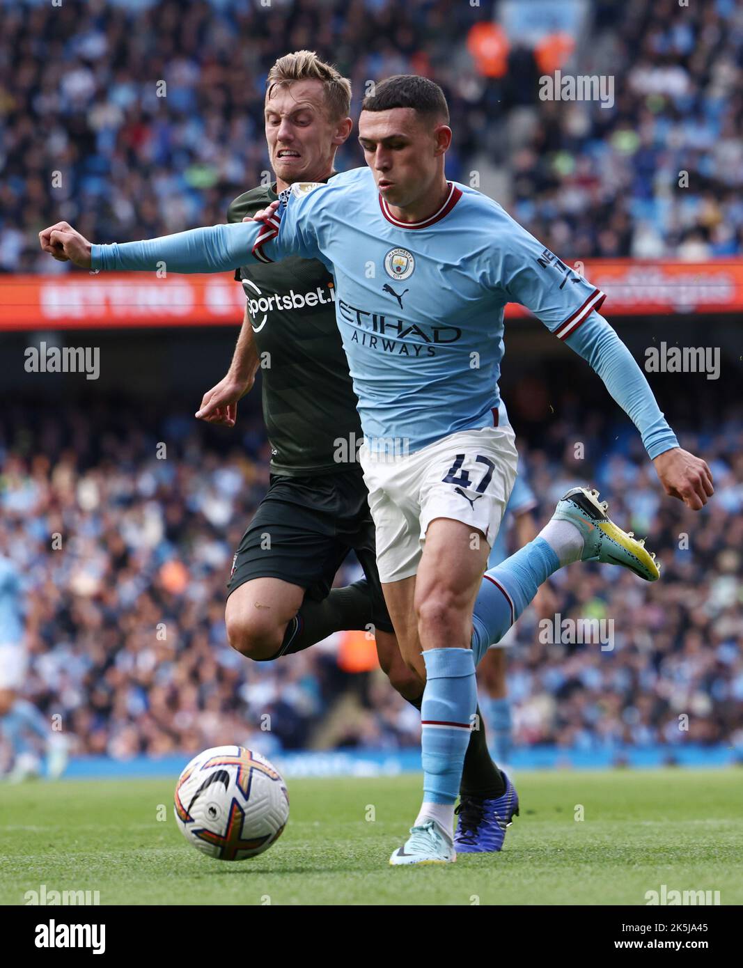 Manchester, England, 8th October 2022. James Ward-Prowse of Southampton ...