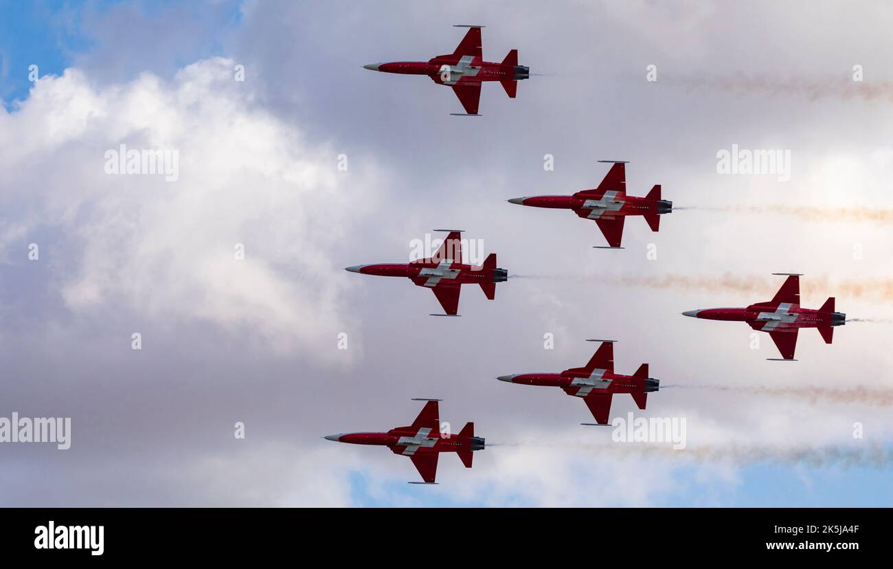 Duxford, Cambridgeshire, UK. 8th Oct 2022. The Swiss Air Force ...
