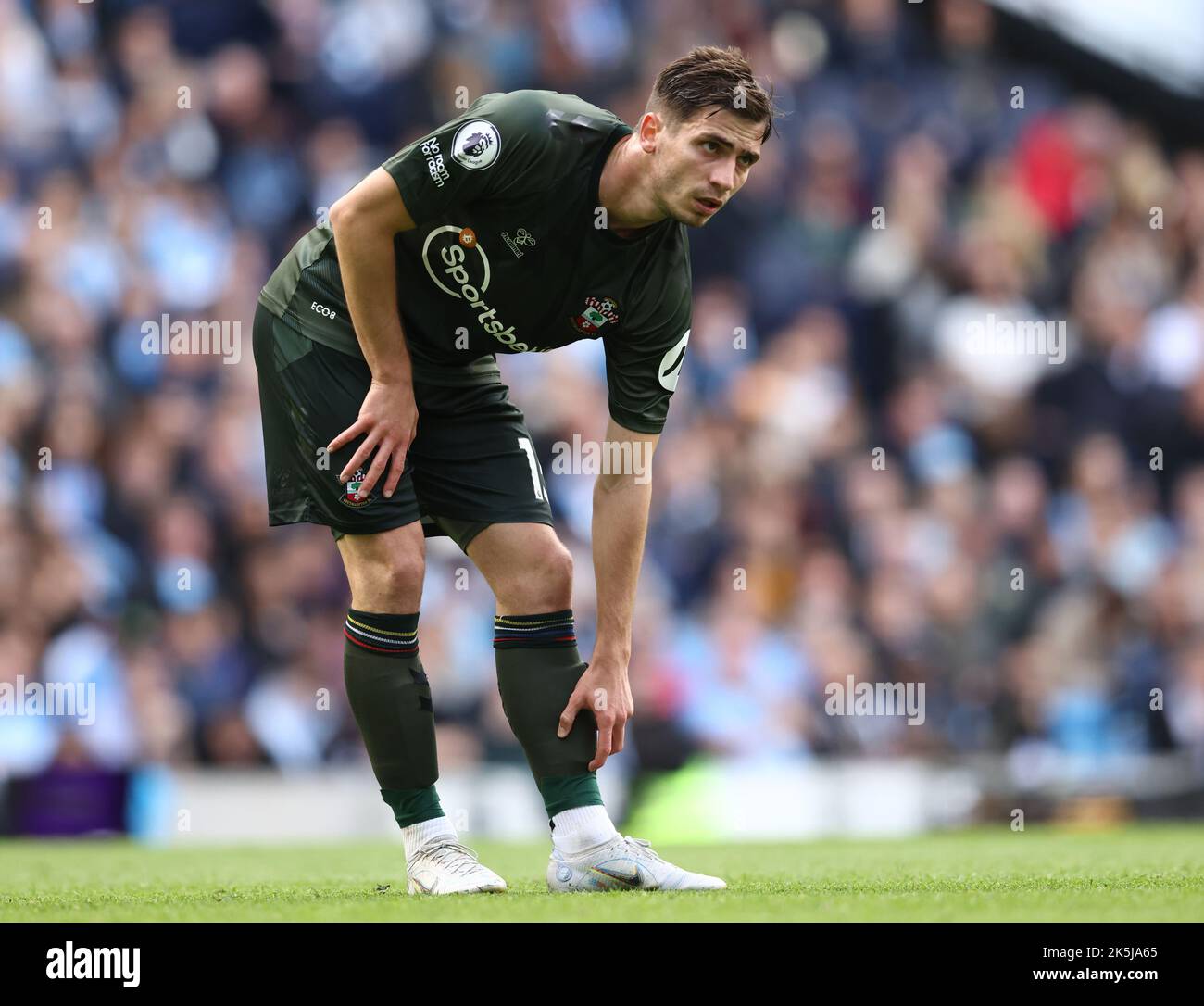 Manchester, England, 8th October 2022. Romain Perraud of Southampton ...