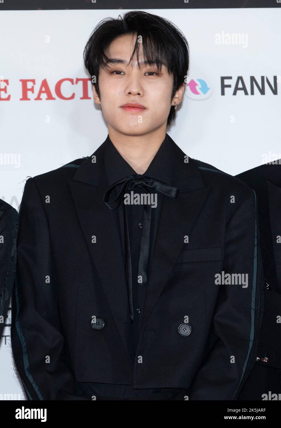 Seoul, South Korea. 8th Oct, 2022. South Korean-Japanese boy band The BOYZ, Kevin, Sangyeon ...