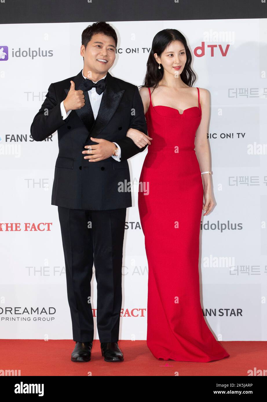 Seoul, South Korea. 8th Oct, 2022. South Korean host and television personality Jun Hyun-moo and ...