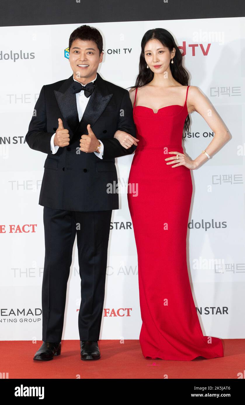 Seoul, South Korea. 8th Oct, 2022. South Korean host and television personality Jun Hyun-moo and ...