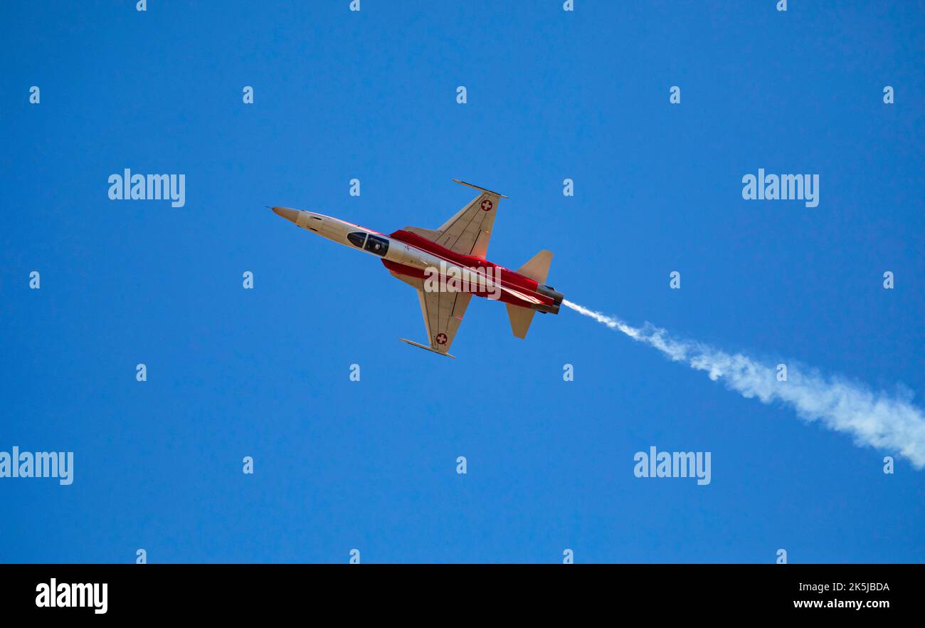 Duxford, Cambridgeshire, UK. 8th Oct 2022. The Swiss Air Force ...
