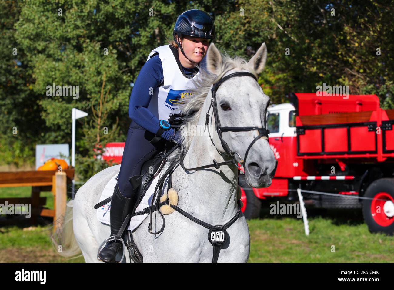 ENSCHEDE, NETHERLANDS - OCTOBER 8: Beau Posthumus with Smokie during ...