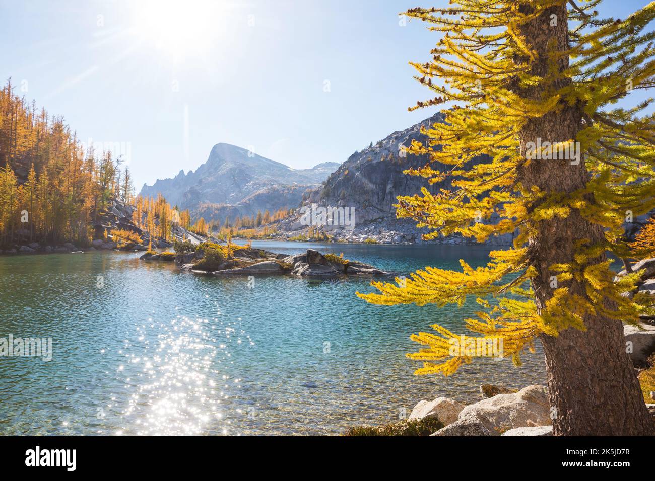 Beautiful Alpine lakes wilderness area in Washington, USA Stock Photo ...