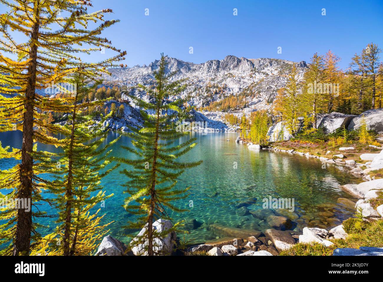 Beautiful Alpine lakes wilderness area in Washington, USA Stock Photo ...
