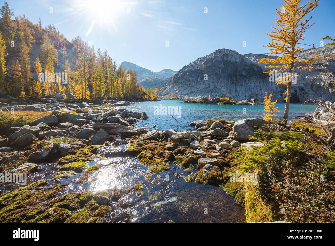 Beautiful Alpine lakes wilderness area in Washington, USA Stock Photo ...