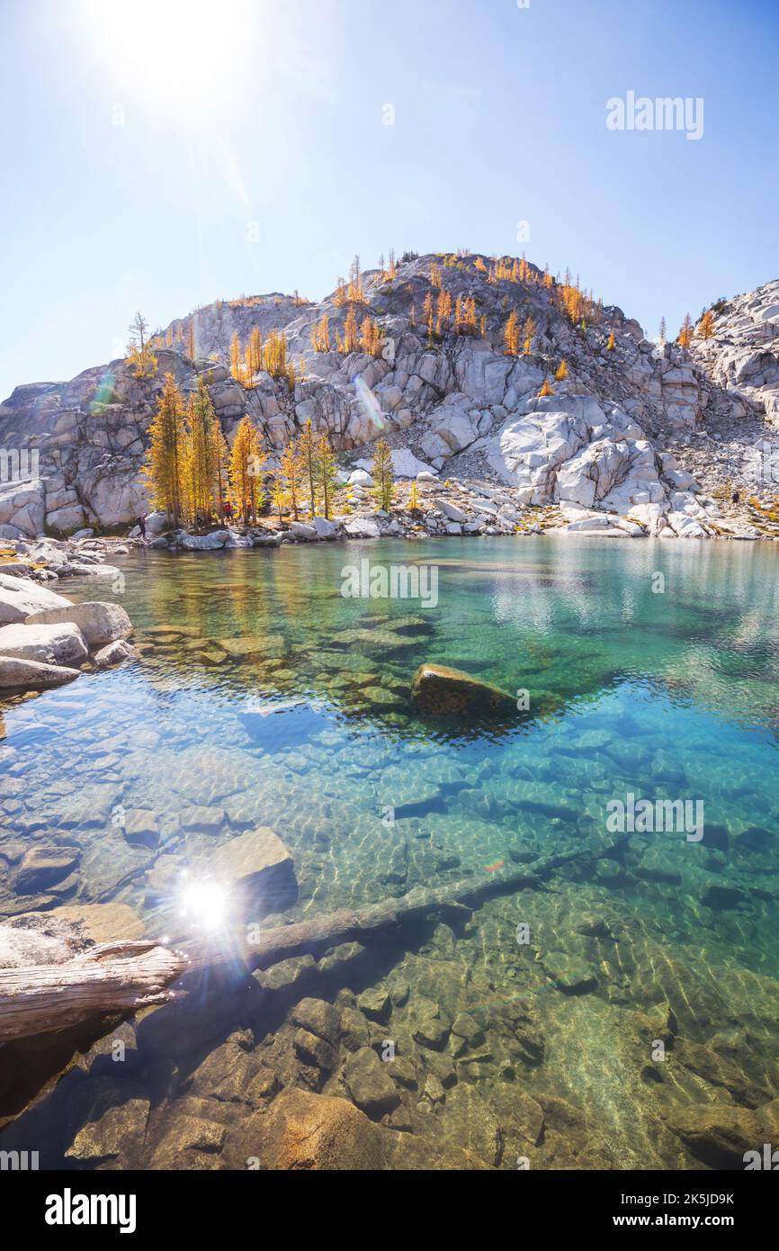 Beautiful Alpine lakes wilderness area in Washington, USA Stock Photo ...