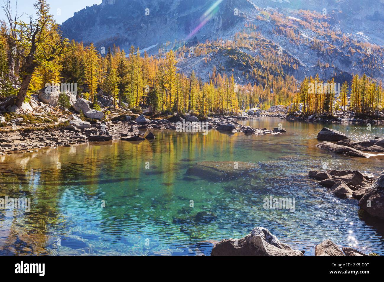 Beautiful Alpine lakes wilderness area in Washington, USA Stock Photo ...