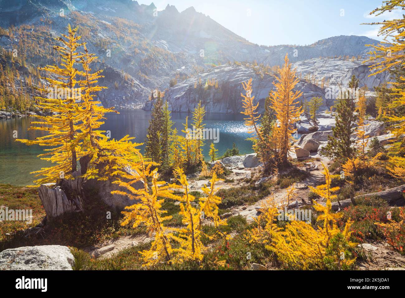 Beautiful Alpine lakes wilderness area in Washington, USA Stock Photo ...