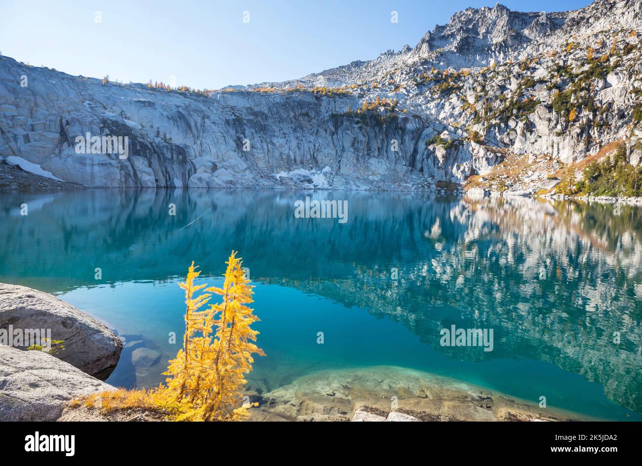 Beautiful Alpine lakes wilderness area in Washington, USA Stock Photo ...