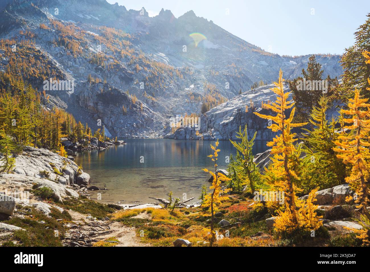 Beautiful Alpine lakes wilderness area in Washington, USA Stock Photo ...