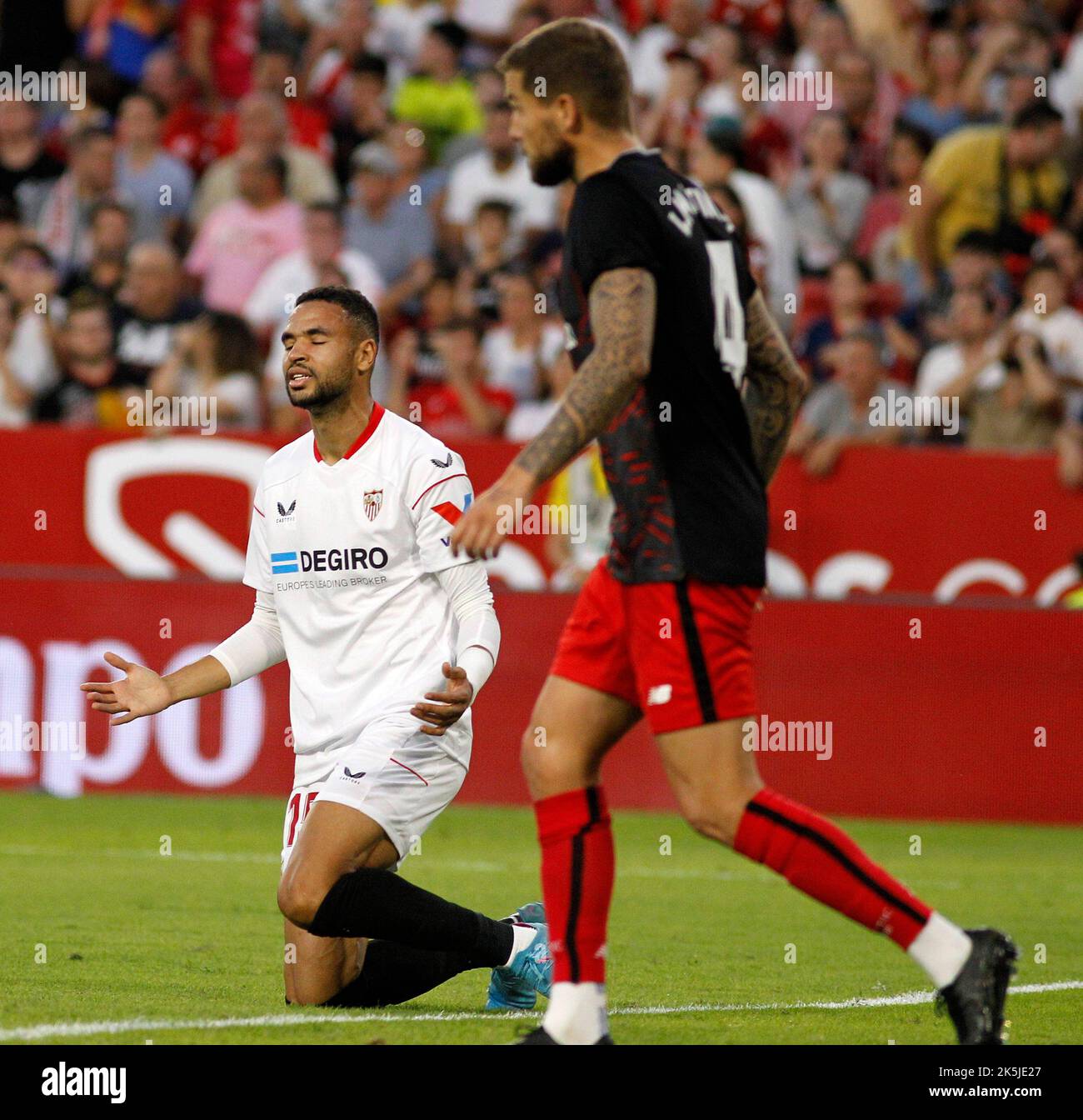 Spanish La Liga soccer Match Sevilla vs Athletic Club SEVILLA 8/10/2022 ...