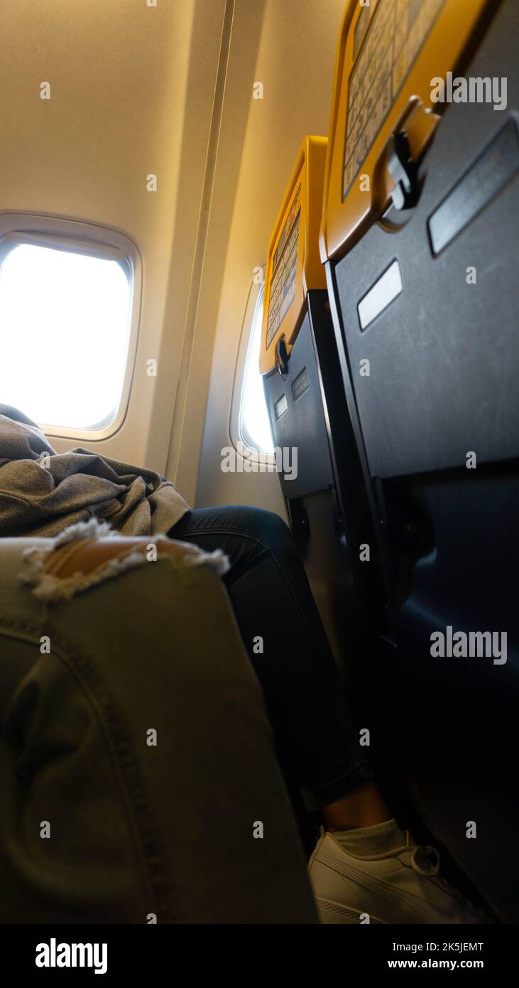 interior in an airplane Stock Photo - Alamy