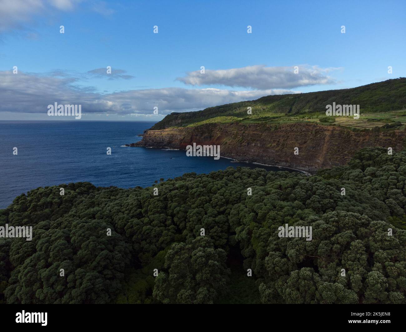 lakes, cliffs and mountain ranges of Azores Stock Photo - Alamy