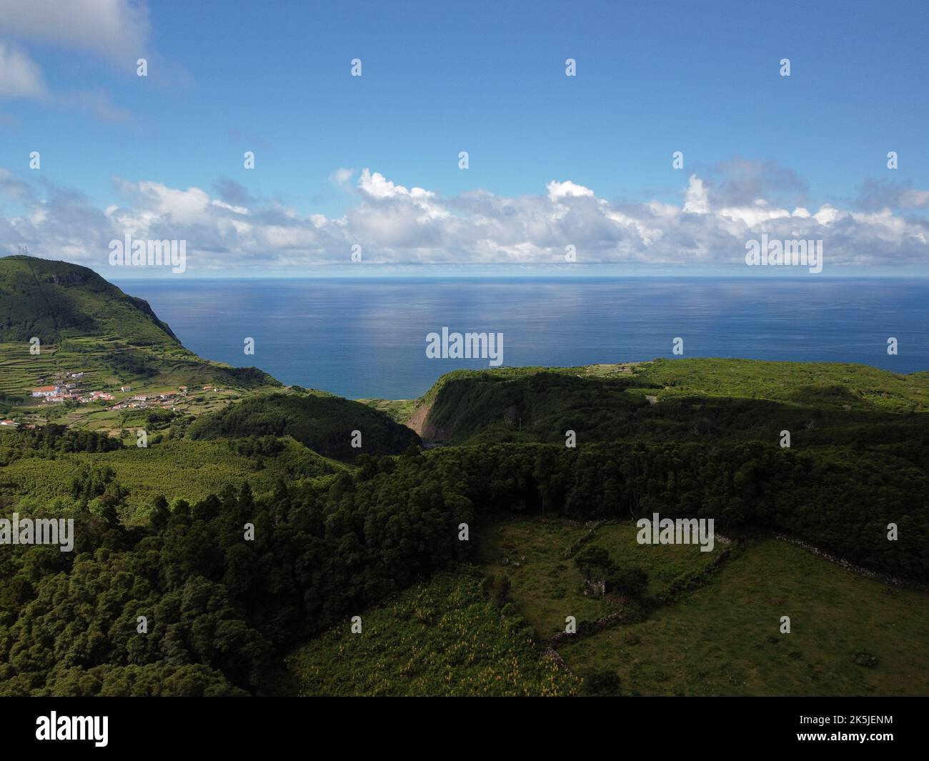 lakes, cliffs and mountain ranges of Azores Stock Photo - Alamy