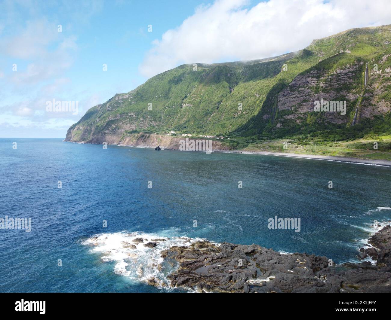 lakes, cliffs and mountain ranges of Azores Stock Photo - Alamy