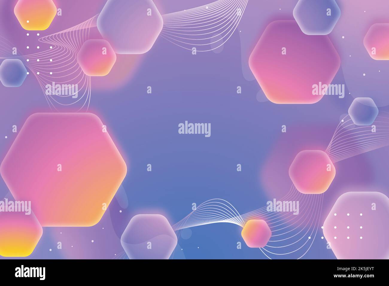 Modern scientific hexagonal cell spheres tesselar background pattern ...