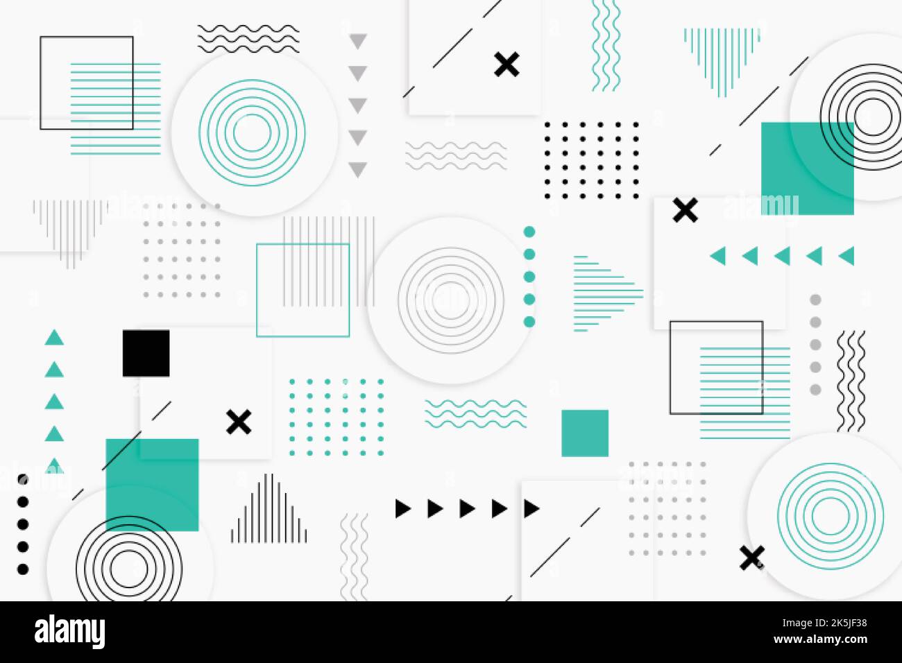 flat abstract background with geometric shapes vector design Stock ...