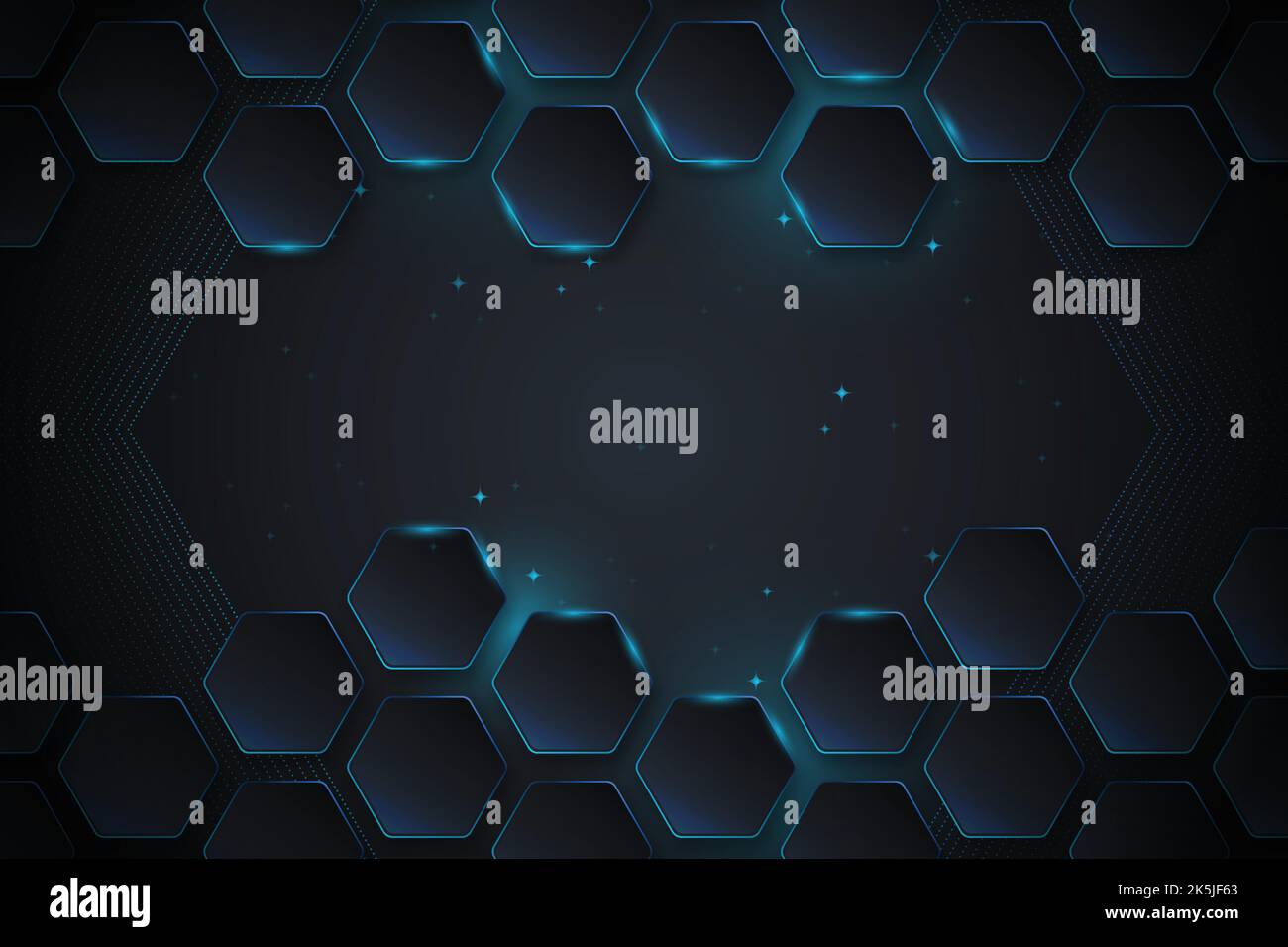 gradient neon hexagonal background vector design illustration Stock Vector Image & Art - Alamy