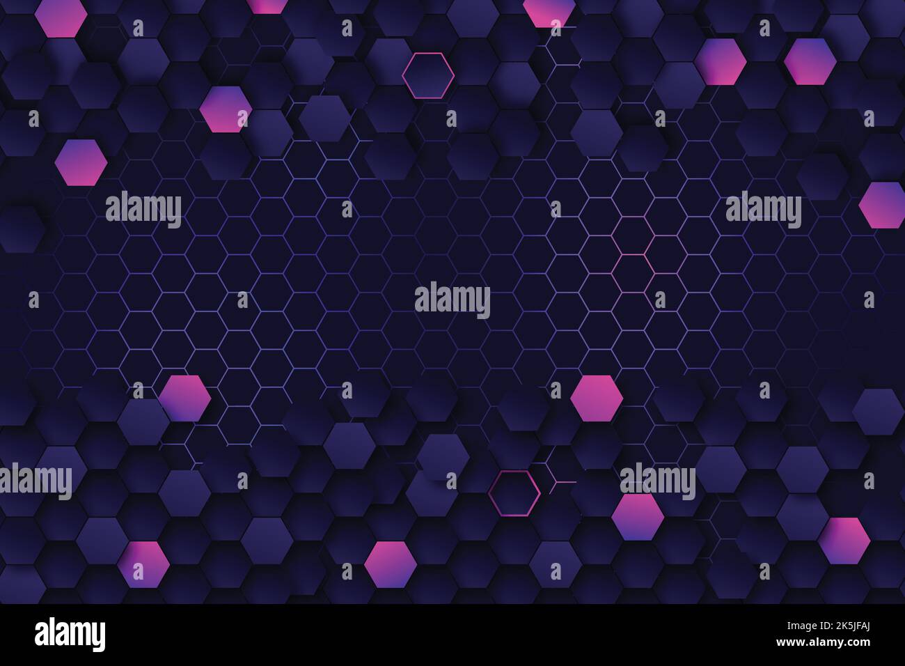 Modern scientific hexagonal cell spheres tesselar background pattern ...