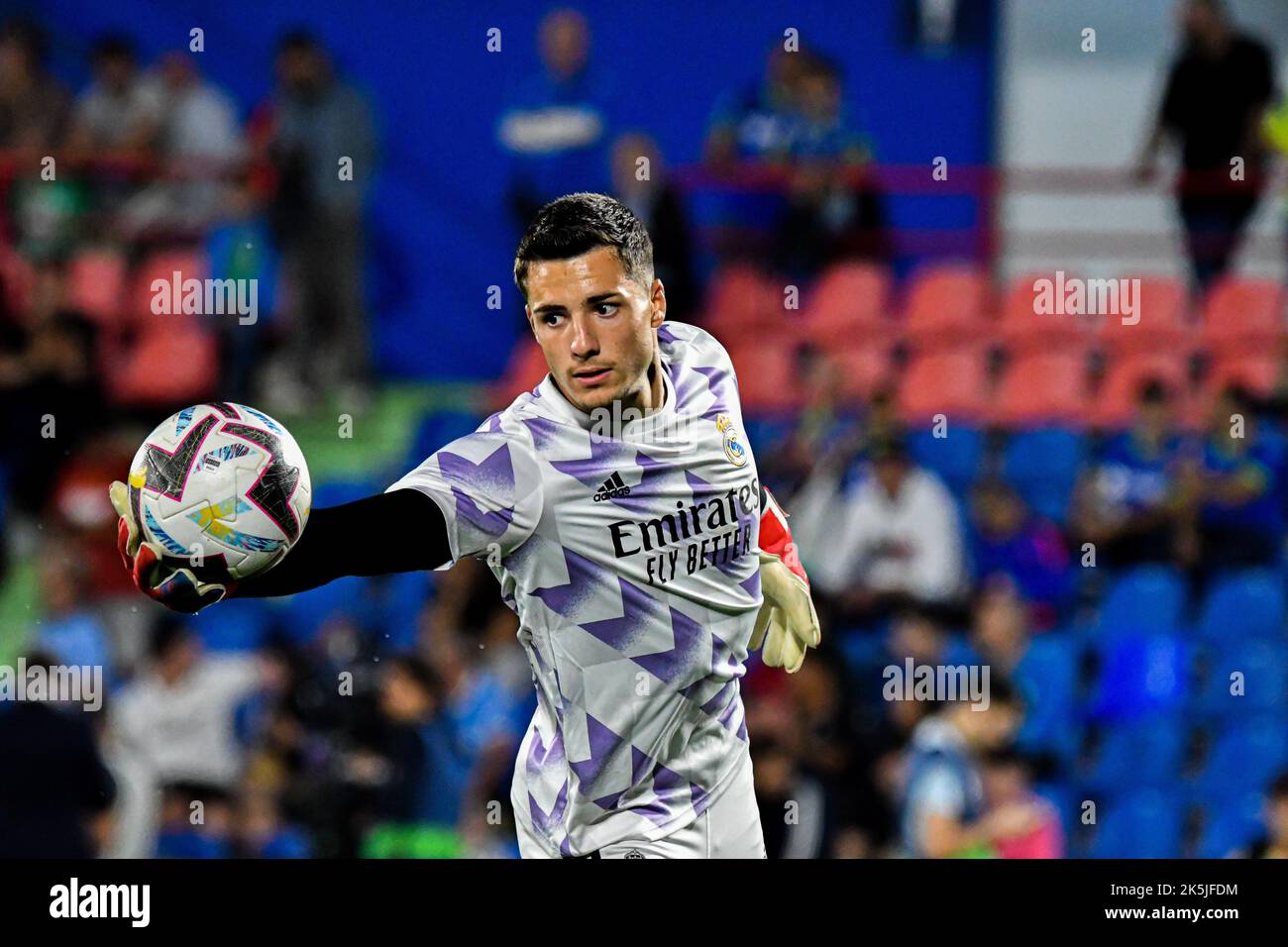 GETAFE, SPAIN - OCTOBER 8: Lucas Cañizares of Real Madrid CF during the ...