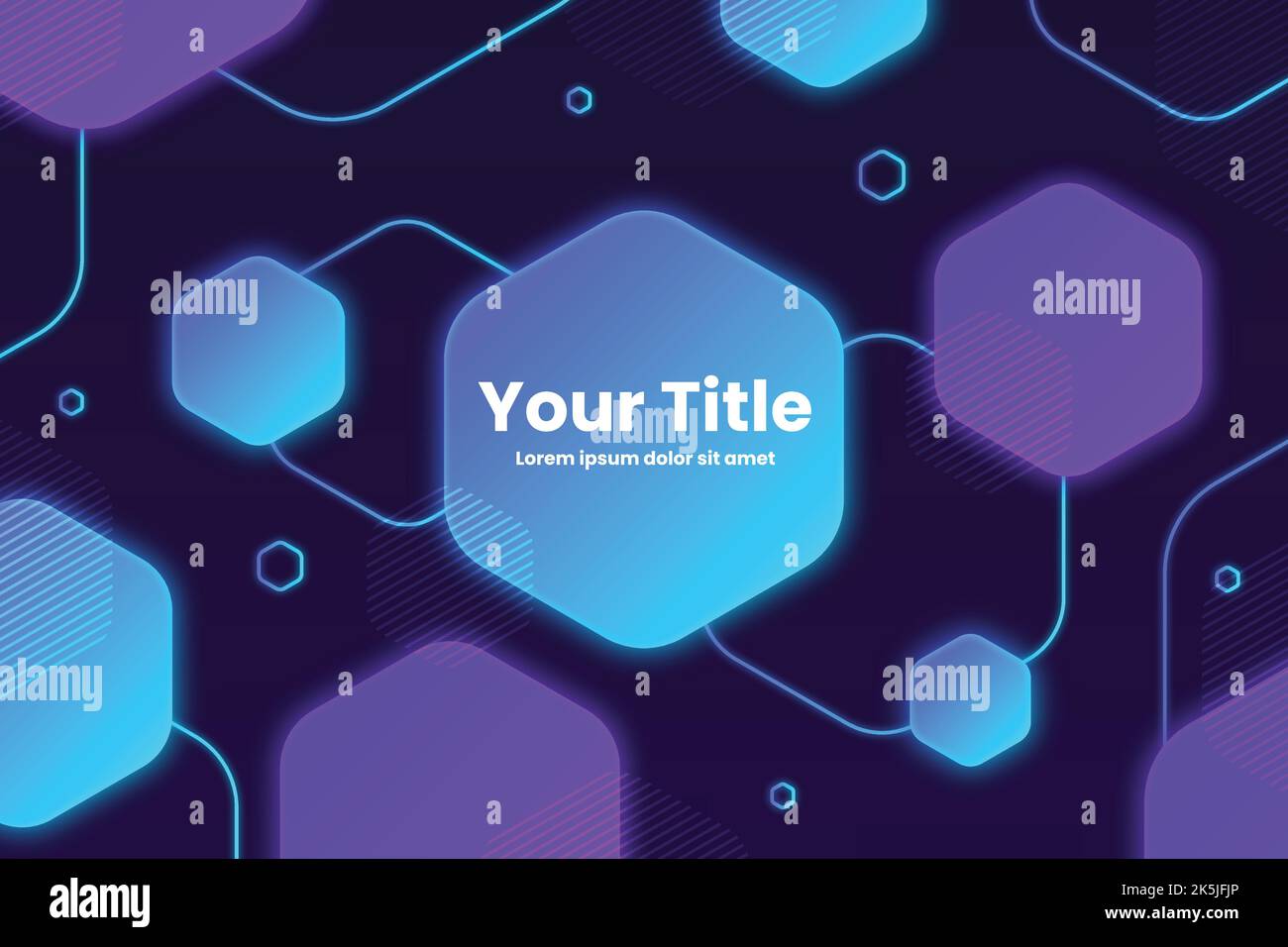 Modern scientific hexagonal cell spheres tesselar background pattern ...