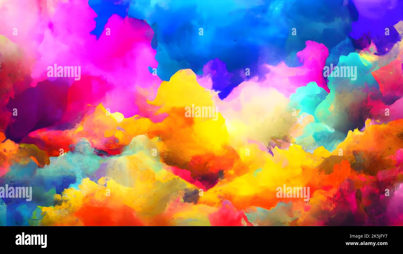 Colorful watercolor paint texture as background Stock Photo - Alamy