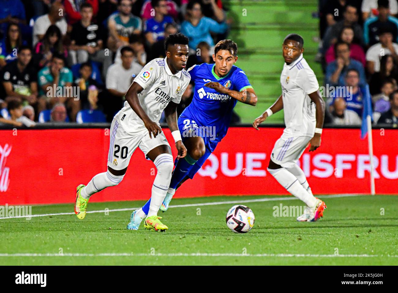 GETAFE, SPAIN - OCTOBER 8: Vinicius of Real Madrid CF during the match ...