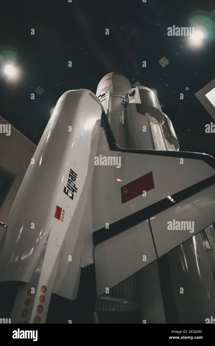 A model of the Buran space shuttle, Museum of Cosmonautics, Moscow ...