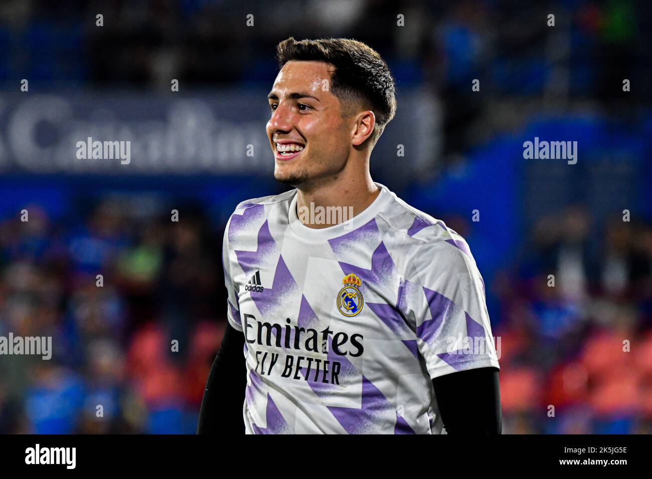 October 8, 2022: GETAFE, SPAIN - OCTOBER 8: Lucas CaÃ±izares of Real ...