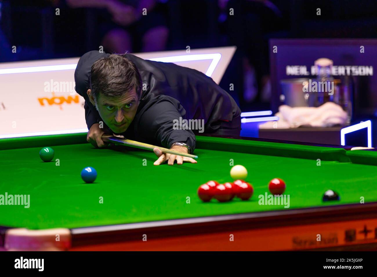 Ronnie OíSullivan seen in action during the semi-final match against ...