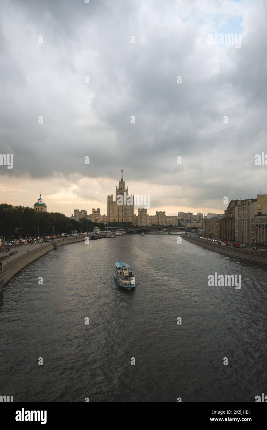 One of the Seven Sisters of Moscow, Russia. A group of seven ...