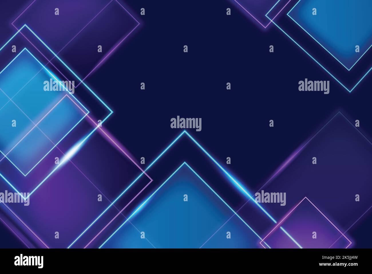 realistic neon lights squares background vector design illustration ...
