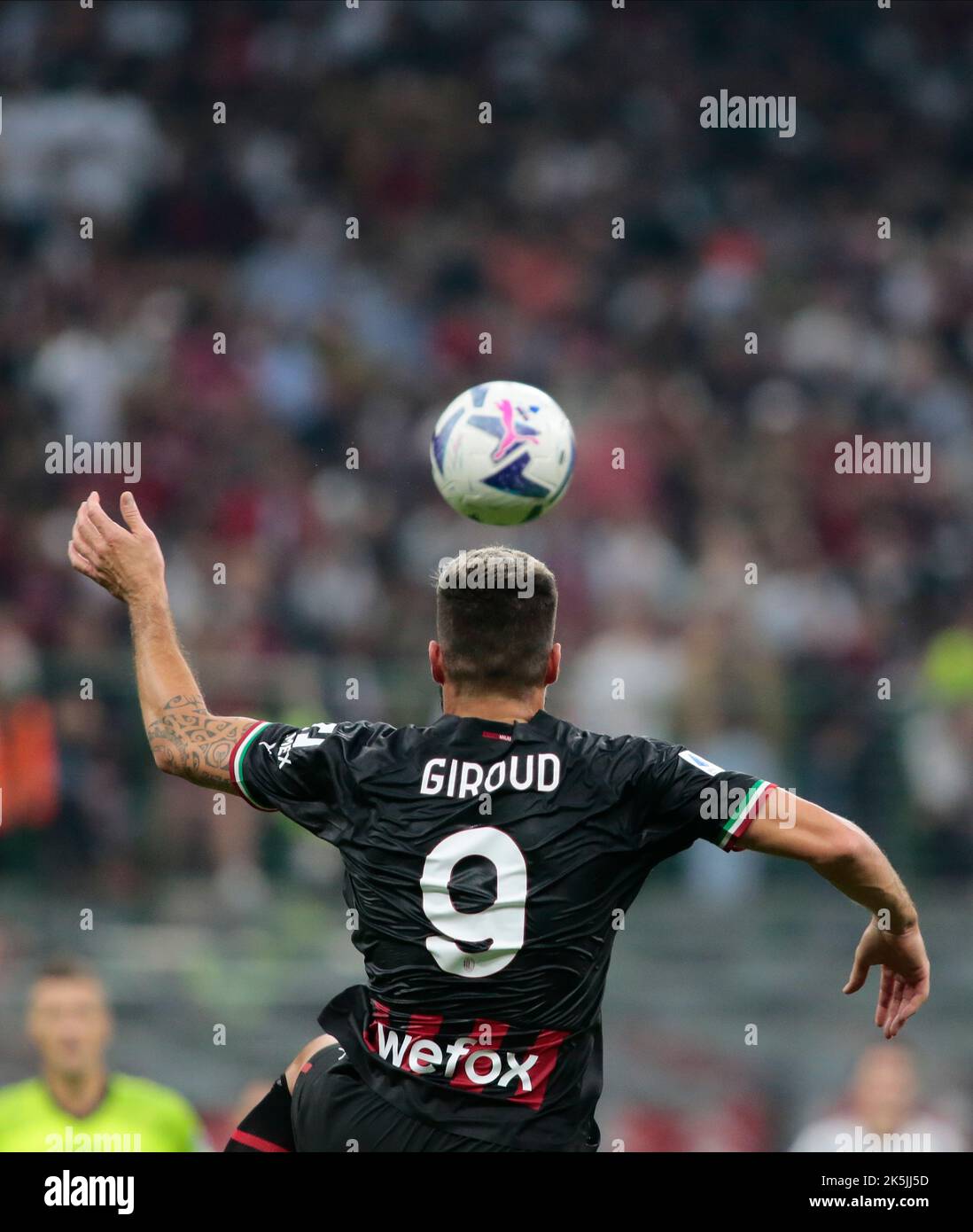 Oliver Giroud of Ac Milan during the Italian Serie a, football match ...