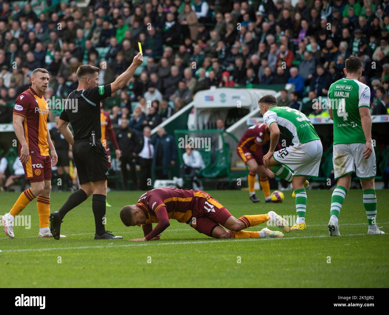Football caution yellow card hi-res stock photography and images - Alamy
