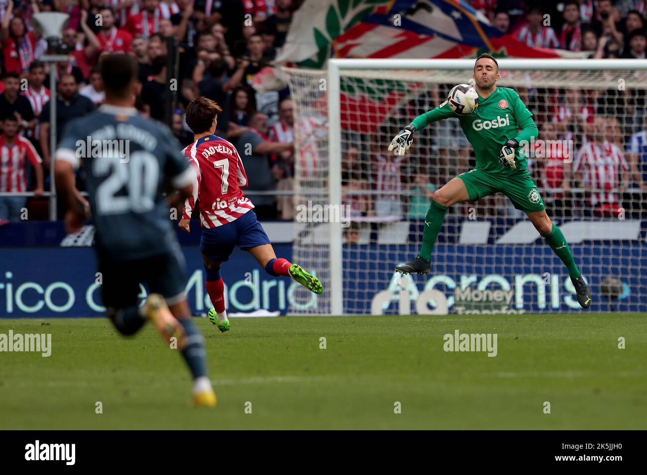 Madrid Spain; 08.10.2022.- Girona goalkeeper Juan Carlos. Atletico de ...