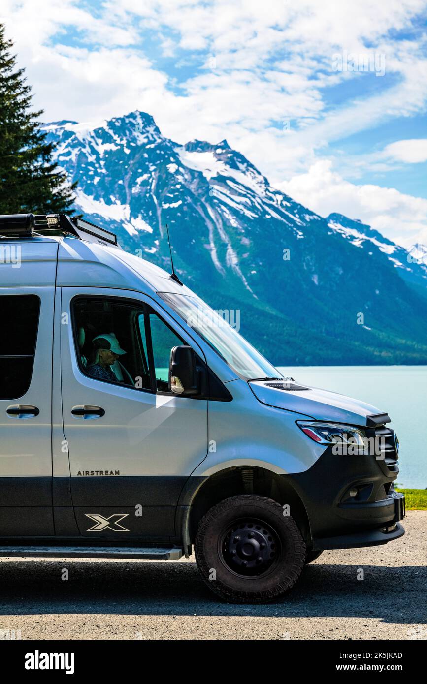 Airstream Interstate 24X 4WD campervan; Chilkoot Lake; Chilkoot State ...