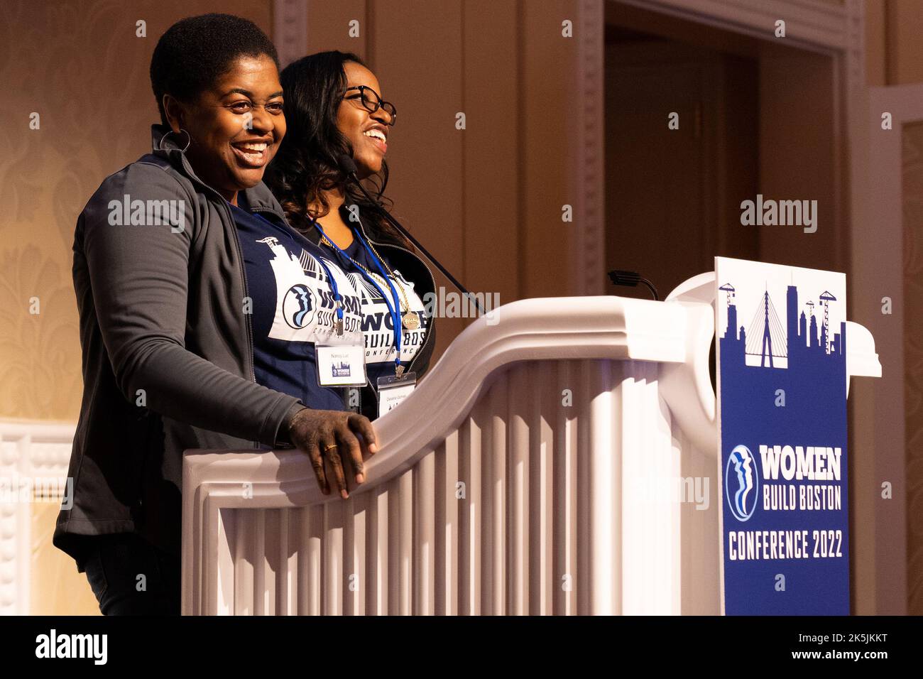 Everett, MA, USA. 8th Oct, 2022. Nancy Luc of Building Pathways and ...