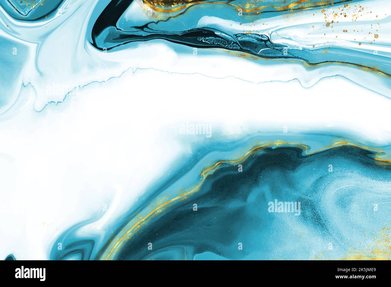 realistic liquid marble background with gold vector design illustration ...
